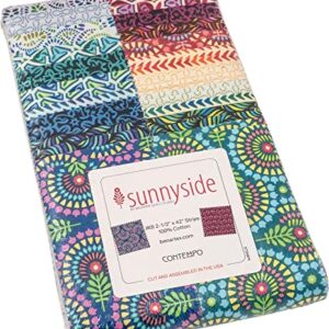 Weeks Ringle & Bill Kerr Sunnyside Strip-Pies 40 2.5-inch Strips Jelly Roll Benartex