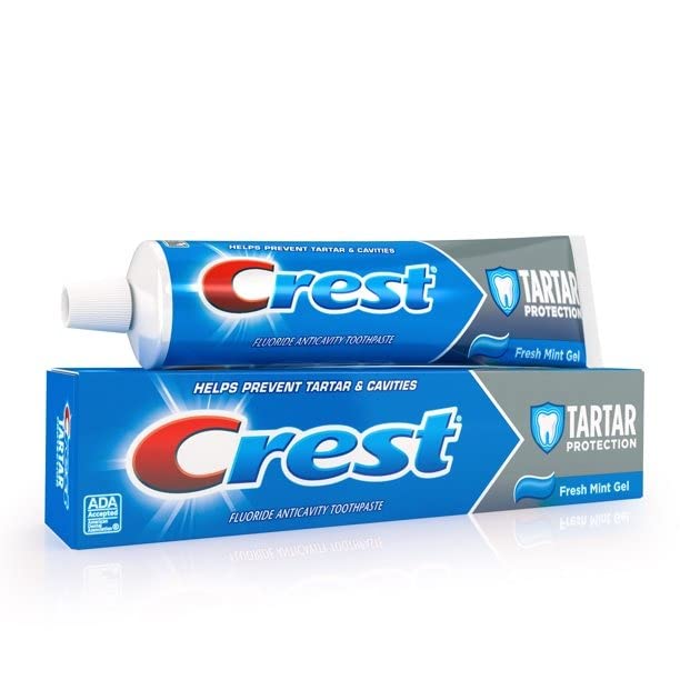 Crest Tartar Protection Toothpaste Gel, Fresh Mint, 5.7 Oz (Pack of 3)