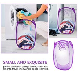 GANAZONO Laundry Hamper Laundry Basket 2pcs Mesh Portable Collapsible for Storage Folding - Up Clothes s for Kids Room College Dorm or Travel Collapsible Laundry Baskets