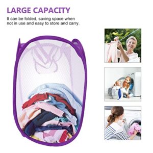 GANAZONO Laundry Hamper Laundry Basket 2pcs Mesh Portable Collapsible for Storage Folding - Up Clothes s for Kids Room College Dorm or Travel Collapsible Laundry Baskets