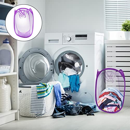 GANAZONO Laundry Hamper Laundry Basket 2pcs Mesh Portable Collapsible for Storage Folding - Up Clothes s for Kids Room College Dorm or Travel Collapsible Laundry Baskets