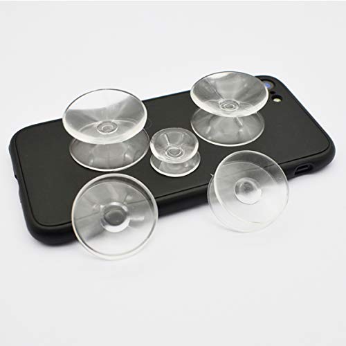 EXCEART 10Pcs Suction Cup 30mm Double Sided Suction Cups Dual Sided Sucker Pads for Glass Plastic for Bathroom Living Room Kitchen (Transparent)