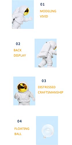 MIMIRACLE Aquarium Astronaut Decoration Aquarium Floating Decorations Fish Tank Ornaments Decorations Resin Eco-Friendly