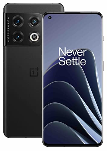 OnePlus 10 Pro 5G Dual-SIM 128GB ROM + 8GB RAM (GSM Only | No CDMA) Factory Unlocked 5G Smartphone Global Version - Volcanic Black