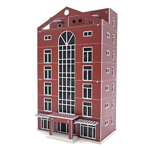 ATINGSHOKB N Scale Building 1:150 Train Railway Modern City Shopping Mall Buildings House Assembled Architectural for Model Train Layout