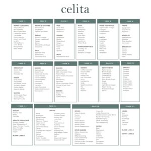 Celita 248 Kitchen Pantry Labels with Spice Jar Labels - Minimalist Modern Food Storage Labels Preprinted - Waterproof Stickers Complete Pantry Labels for Containers