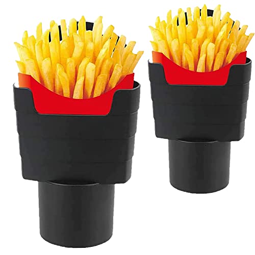 Heart Horse 2Pcs Car French Fries Cup Holder Car French Fries Holder Universal French Fries Cup Holder for Vent