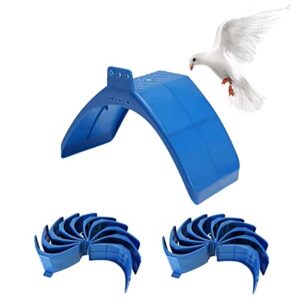 dove rest stand, 10/20 pcs lightweight pigeons stand frame bird perches for pigeon and other birds, plastic racing roost dwelling support cage accessories (20 pcs), blue