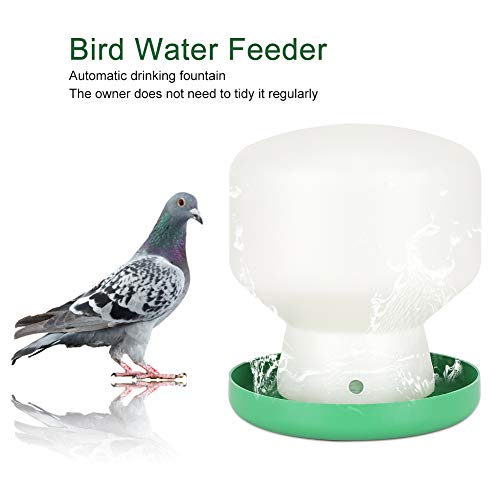 Green Cover Automatic Drinker, Automatic Bird Water Dispenser, Drinking Fountain, for balcony Outdoor wild for Starling Cockatiels