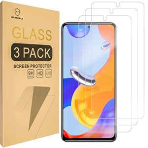 Mr.Shield [3-Pack Designed For Xiaomi Redmi Note 11 Pro 5G+4G / Redmi Note 11 Pro+ / Redmi Note 11 Pro Plus [Tempered Glass] [Japan Glass with 9H Hardness] Screen Protector