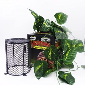 SOYEAHZ Reptile Lamp Cover Heat Mesh Cage Reptile Heating Lamp Lampshade Anti-Scald Lamp Mesh Cover for Pet Reptile Amphibian Snake Lizard Turtle