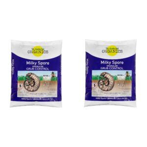 st. gabriel organics milky spore granular natural bacteria japanese beetle grub killer lawn and garden care control, 20 pound pack (2 pack)