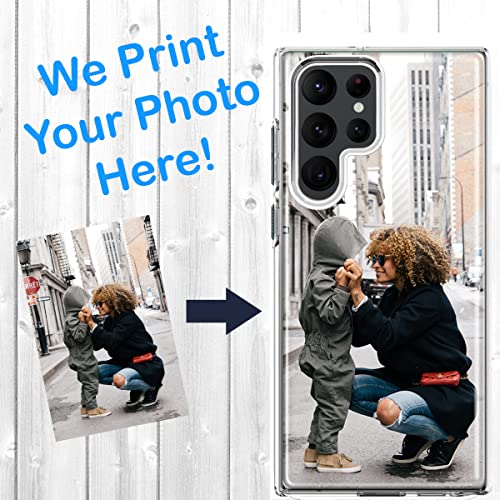 MUNDAZE Personalized Custom Picture Photo Phone Case for Samsung Galaxy S22 Ultra 5G 6.8 INCH ONLY (2021) - Design Your Own Perfect Custom Case