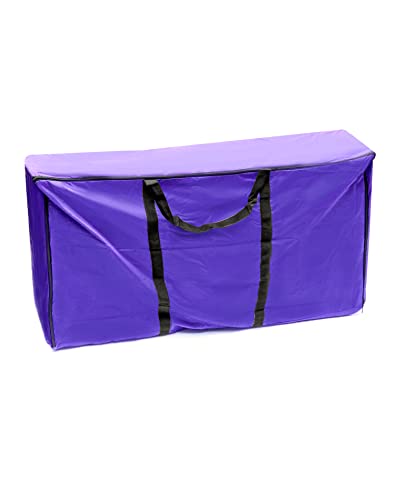 QWORK Hay Bale Storage Bag, 420D Horse and Livestock Hay Bale Bag, Large Tote Waterproof Collapsible Bag Hay Bale Tote Bag with Zipper