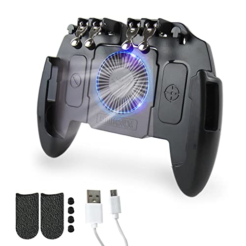 Mobile Game Controller One Step Ahead Phone Holder Finger Sleeves Cooling Fan by Tunes for Fortnite PUBG Knives Out Cross Fire,Call of Duty,Rules of Survival