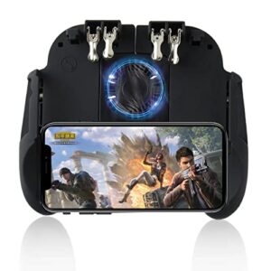 Mobile Game Controller Six-Finger Operation Convenient Phone Holder 4in1 multitask controller by Tunes for Fortnite PUBG Knives Out Cross Fire,Call of Duty,Rules of Survival