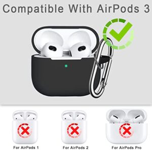 15in1 for AirPods 3 Case for AirPods 3 Generation Accessories Set Kit 2021 Released, Protective Silicone Case for AirPods 3 Case w/Ear Tip Cover Hook/Watch Band Holder/Clean Putty/Carry Box/Keychain