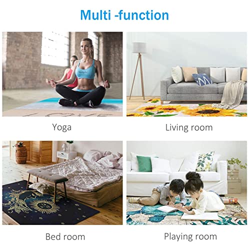 Large Video Gaming Carpets, Gamepad Controller Home Decor 3D Printed Gamer Area Rugs for Boys Kids Playroom Bedroom, Anti-Slip Crystal Velvet Sofa Floor Mats for Living Room