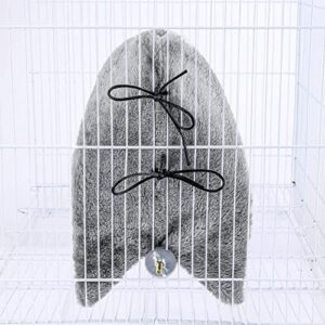 Mogoko Comfort Corner Fleece Bird Blanket,Cuddle Nest Hanging Toy,Parrot Cage Snuggle Hut Warm Plush Bedding,Small Animals Shelter Plush Bedding for Parakeet Cockatiel Pigeon