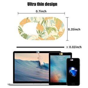 Webcam Cover 8 Packs, Ultra-Thin Camera Cover Privacy Protector, Cover Slide for Laptop/Mac/MacBook Air/iPad/iMac/PC/Phone Webcam Covers Laptop Accessories (Flowers)