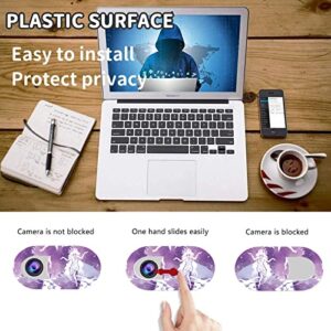 Webcam Cover 8 Packs, Ultra-Thin Camera Cover Privacy Protector, Cover Slide for Laptop/Mac/MacBook Air/iPad/iMac/PC/Phone Webcam Covers Laptop Accessories (Flowers)