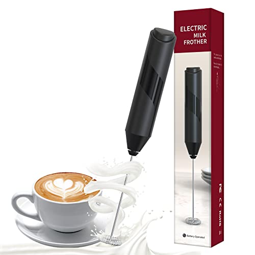 MAEXUS Milk Frother Handheld, Electric Milk Frother for Coffee, Coffee Frother Electric Whisk Drink Mixer for Lattes Milk Coffee Cappuccino Frappe, Cold Foam Milk Frother Battery Operated