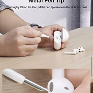 Headphone and Charging Port Cleaning Pen 3-in-1 Tool for Ear Buds Air Pods Bluetooth Earphones Cleans Ear Wax, Dirt, Dust and More