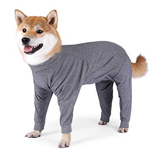 Dog Recovery Suit After Surgery, Anti-Licking Pet Surgical Clothes Abdominal Wounds, Alternative E-Collar Cone, Professional Post-Operative Onesie, Puppy Long Sleeve Pajamas Prevent Shedding Hair