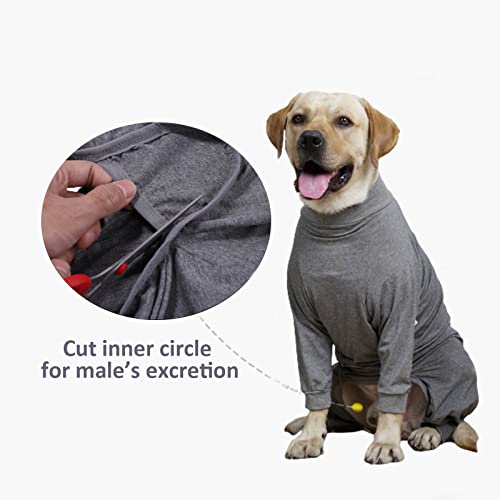 Dog Recovery Suit After Surgery, Anti-Licking Pet Surgical Clothes Abdominal Wounds, Alternative E-Collar Cone, Professional Post-Operative Onesie, Puppy Long Sleeve Pajamas Prevent Shedding Hair