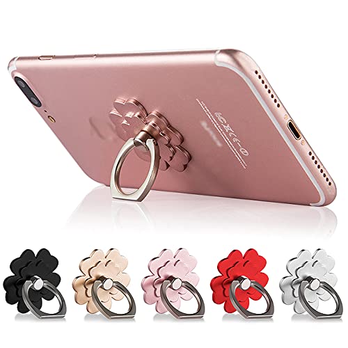 Kinizuxi Phone Ring Stand Holder, 360 Degree Rotation Lovely Flower Phone Ring Holder Finger Grip Compatible with Various Mobile Phones,Tablet and Phone Cases (5 Packs)