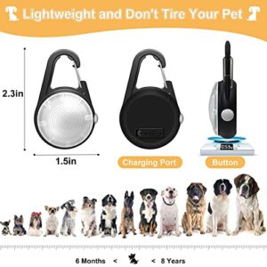 Dog Collar Light, 4 Modes Dog Lights for Night Walking, RGB Color Changing Dog Light, Rechargeable Dog Collar Lights for Nighttime Clip On, IP68 Waterproof Dog Walking Light for Dog Collar (Black)