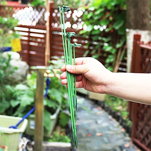 30 Pcs Plant Support Stakes with 30 Pcs Plant Clips Garden Floral Flower Support Single Stem Support Stake for Phalaenopsis Orchid Flower Roses Amaryllis