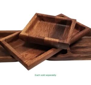 Catchall Tray 1 Section, Oak Wood Serving Tray Handmade by Hesse Woods from Sustainable Forests