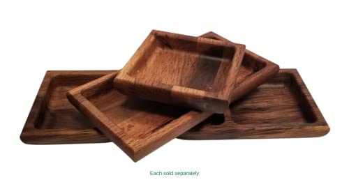 Catchall Tray 1 Section, Oak Wood Serving Tray Handmade by Hesse Woods from Sustainable Forests