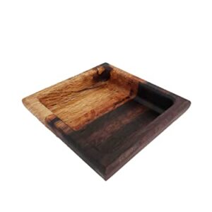 Catchall Tray 1 Section, Oak Wood Serving Tray Handmade by Hesse Woods from Sustainable Forests