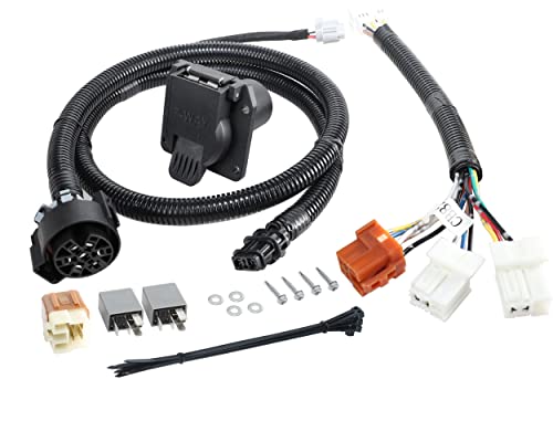 Oyviny RV 7 Way Trailer Wiring Harness for Nissan Frontier 2005-2022/Nissan Xterra 2005-2015/Nissan Pathfinder 2005-2012/Suzuki Equator 2009-2012 Without Factory Tow Package, Reley Harness Included