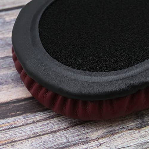 1 Pair Ear Pads Earmuffs Protein Leather Foam Replacement Ear Cushions Compatible with Sony MDR 7506 V6 CD900ST Earphones Dark Red