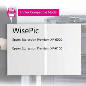 WisePic 302 Remanufactured Ink Cartridge Replacement for Epson 302 XL 302XL T302 T302XL Use with Expression Premium XP-6100 XP-6000 XP6100 XP6000 Printer (2 Black)