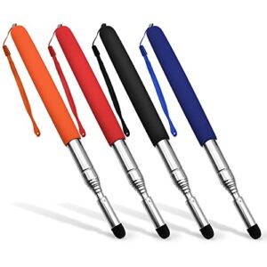 telescopic teachers pointer, teaching pointer sticks, retractable classroom whiteboard extendable handheld pointer for teachers, guides, coach