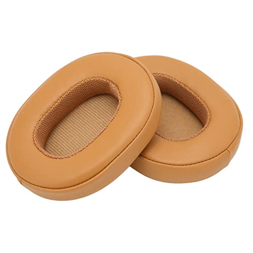 Soft Protein Leather and Sponge Headphone Cushion, Noise Isolating Memory Foam Ear Pads, Replacement Earpads for Skullcandy Crusher 3.0 Wireless Hesh3(Light Brown)