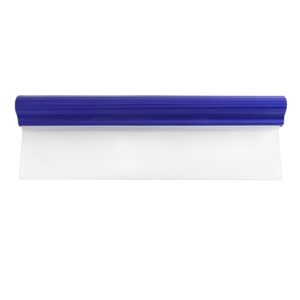 QWORK Water Car Squeegee,12 inch Flexible T-Bar Water Silicone Window Squeegee for Car Or Home Use, Blue