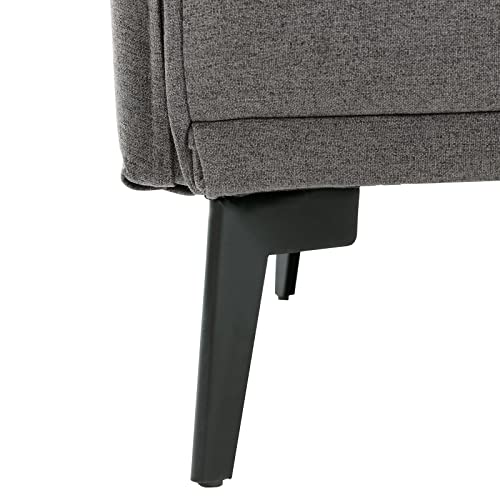 COSVALVE Modern Loveseat 58 inch Upholstered Couches, for Small Spaces 2-seat Sofa Fabric LoveSeat Grey Furniture for Living Room Bedroom Office Small Apartment