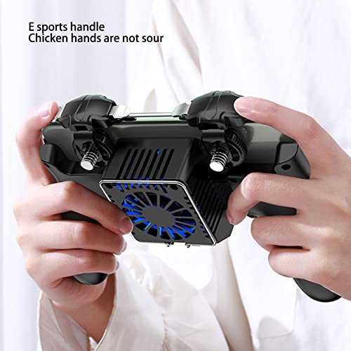 ASHATA Mobile Game Controller,Portable Wireless Game Controller with Mobile Phone Holder,Semiconductor Mobile Phone Cooler Radiator for 4.7‑7.2 inch Mobile Phones