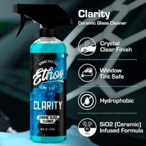 Ethos Clarity - Ceramic Glass Cleaner - Glass Water Repellant Windows Ceramic Glass Coating Rain Repellent For Car Water Repellent & Protective Coating