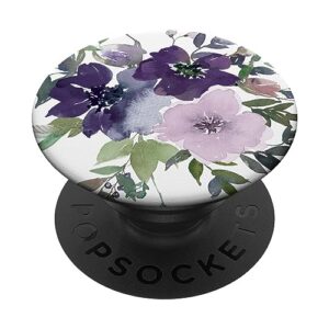 floral flower purple lavender flowers flowery popsockets standard popgrip