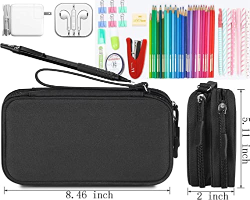 Qinntono Big Capacity Pencil Bag Pen Case, Large Pencil Pouch Handheld Pencil Bag Pen Case Pen Holder for Accessories Pouch Stationery Pouch Zipper Bag for Office Men Women Adult