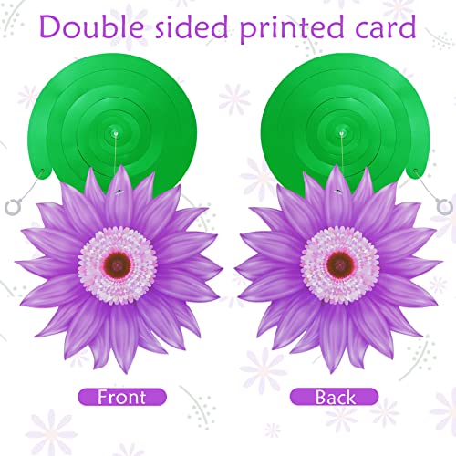 jiebor 30Pcs Spring Flower Hanging Swirl Sunflower Summer Themed Birthday Party Decorations for Shower Wedding Office Classroom Bedroom Home Ceiling Wall Party Supplies