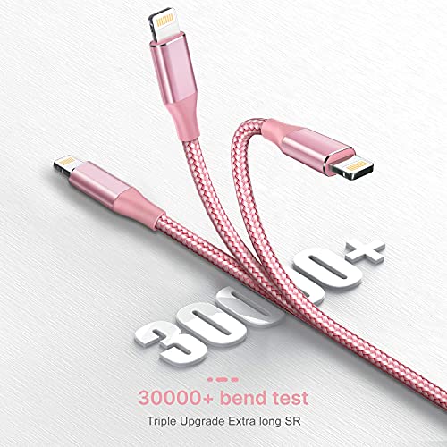 Aioneus iPhone Charger Cable 3ft 3Pack USB to Lightning Cable Nylon Braided iPhone Cord Fast Charging for iPhone 14 13 12 11 Pro Max XR XS X 8 7Plus 6 6s SE iPad