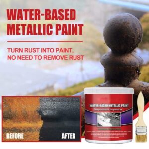 Plimida 100ML Water-Based Metal Rust Remover, Chassis Rust Converter, Multi Purpose Anti-rust Rust Remover Repair Protect, Maintenance Cleaning Rust Dissolver for Car, SUV, Truck, with Brush (1Pcs)