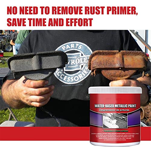 Plimida 100ML Water-Based Metal Rust Remover, Chassis Rust Converter, Multi Purpose Anti-rust Rust Remover Repair Protect, Maintenance Cleaning Rust Dissolver for Car, SUV, Truck, with Brush (1Pcs)